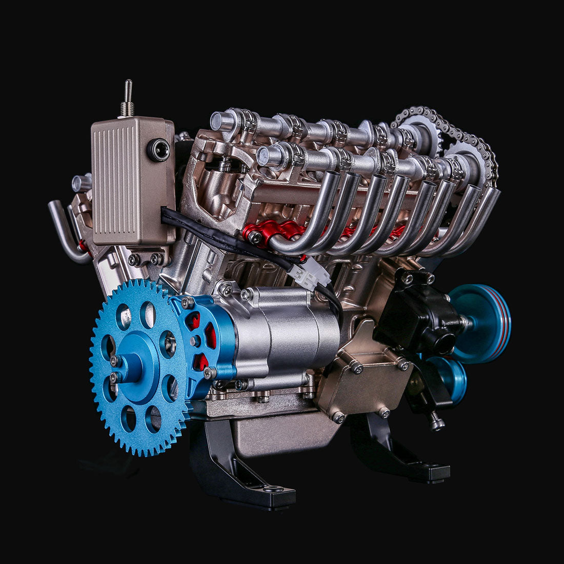 v8 engine teching 3d metal mechanical engine model science experiment ...