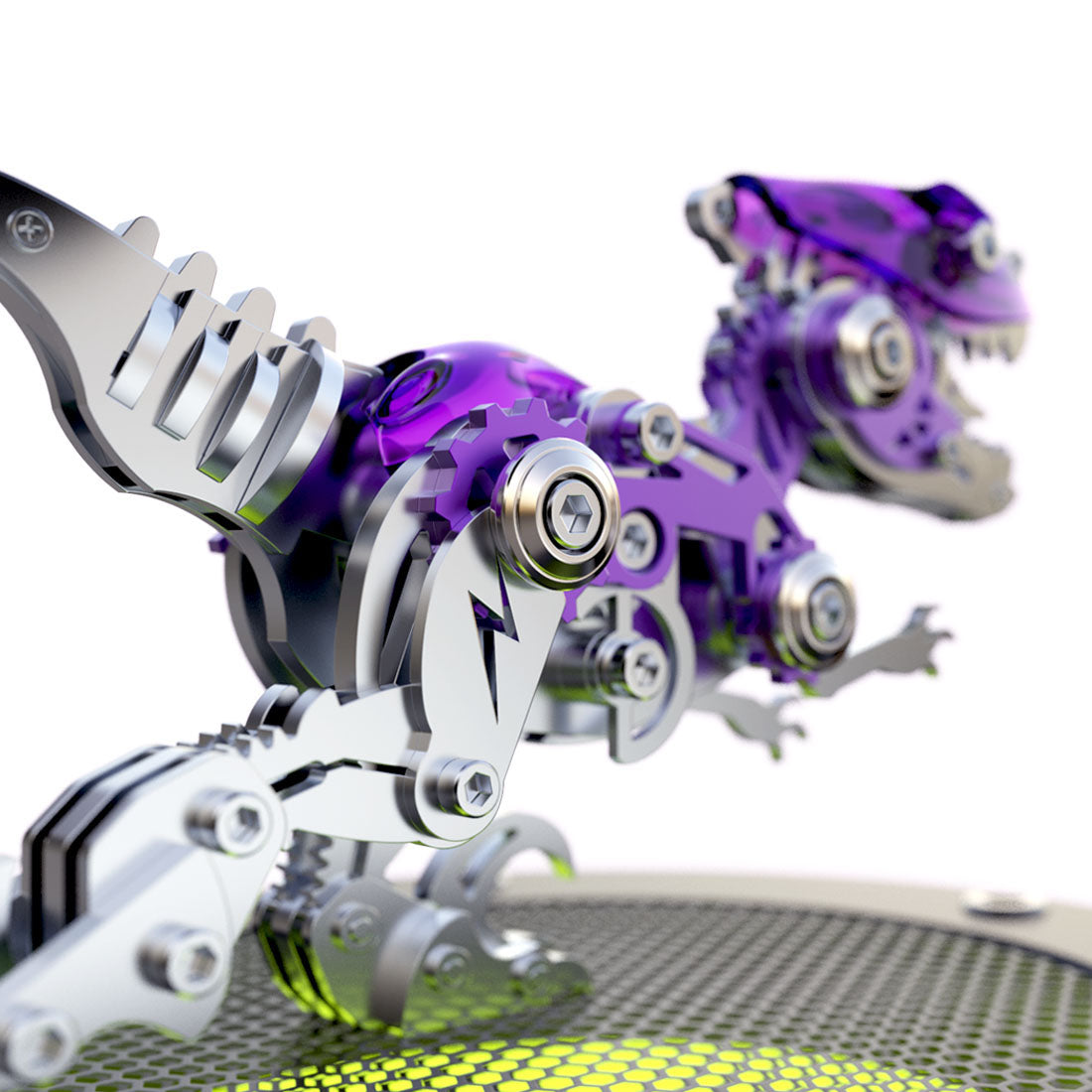 velociraptor dinosaur model kits build 3d metal puzzle toys for kids ...