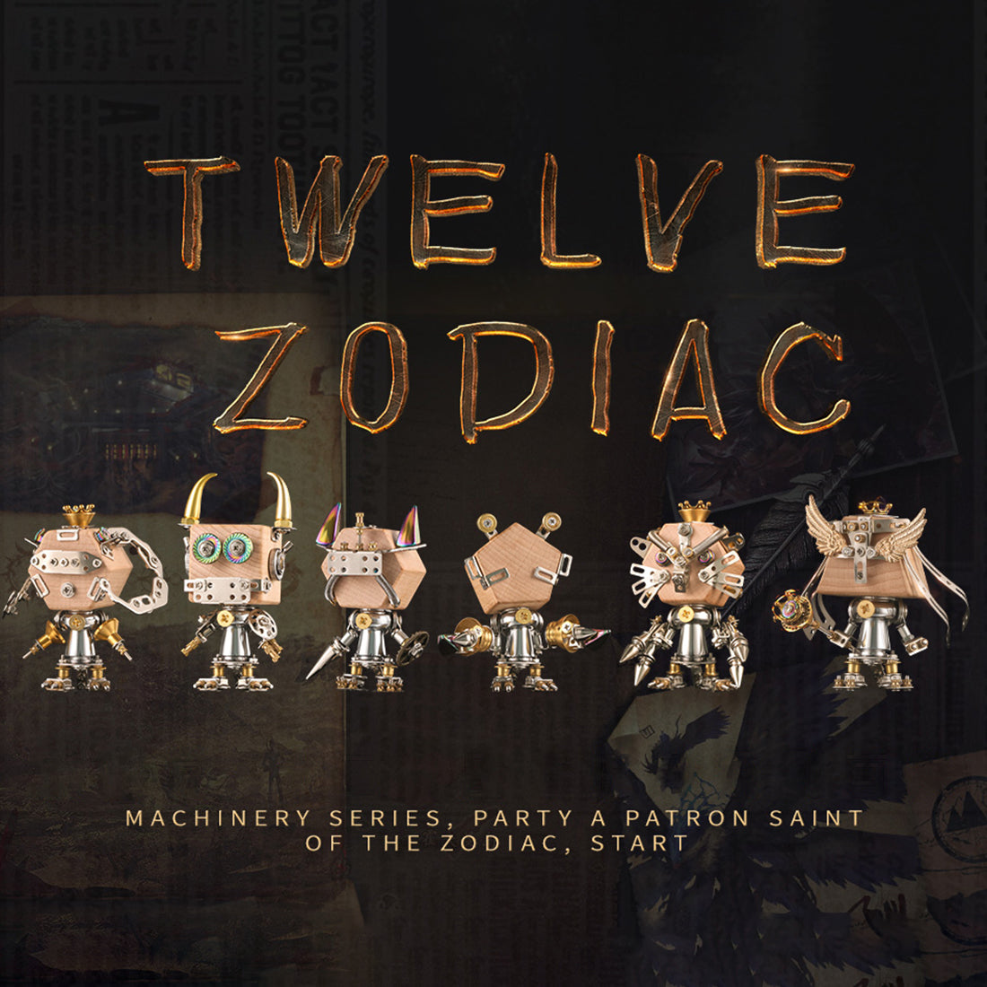 western zodiac 12 constellation steampunk patron saint full kits diy ...