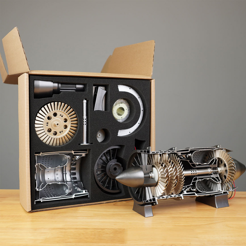 wp-85 diy build a plastic military turbojet engine model kits that ...